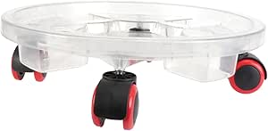 Amazon.com: POPETPOP Garden Flower Pot Base Wheels Portable Planter ...