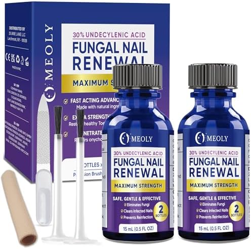Amazon.com : MEOLY Toenail Fungus Treatment: 30% Undecylenic Acid Extra ...