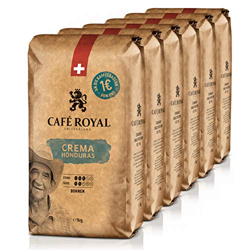Café Royal Honduras Crema Bohnenkaffee, Intensität 3/5, 6er Pack (6 x 1 ...