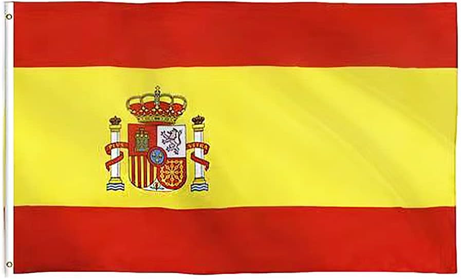 5x3Ft Spain Flag, Durable Spanish Flag with 2 Metal Eyelets Used Indoor ...