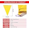 Amazon.com: TSMD Solid Yellow Pennant Banners Flags String DIY Bunting ...