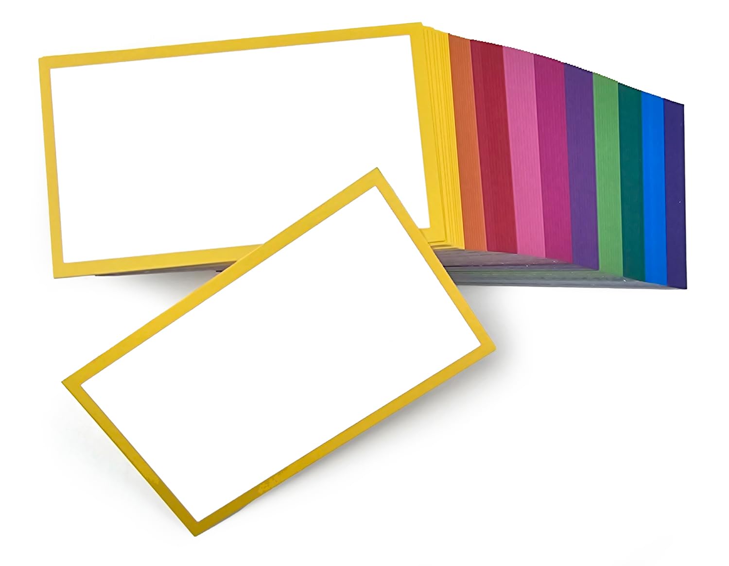 Amazon.com : PPAPPAPPIYO 3.5x2 Decorative Color Index Cards / (Set of ...