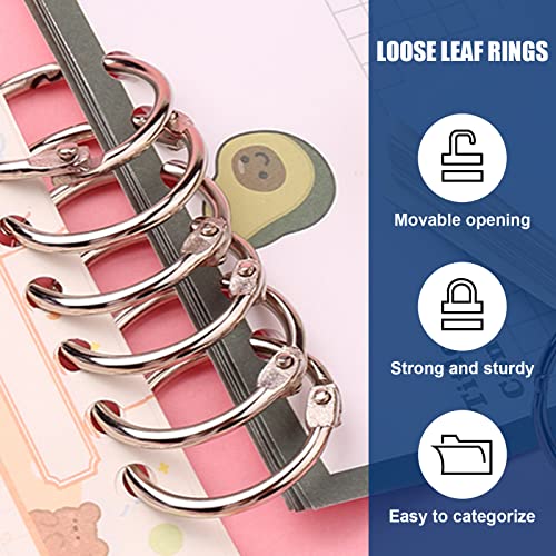 Snapklik.com : 3 Inch Loose Leaf Binder Rings, Metal Book Rings Easy To ...