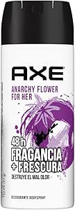 Desodorante en aerosol para mujer Axe Anarchy Flower 150 ml : Amazon ...
