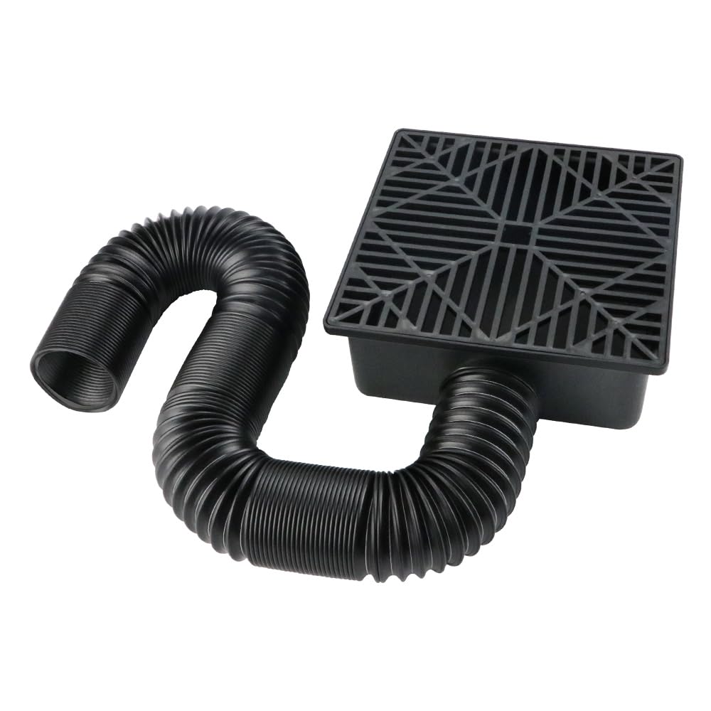 Catch Basin Drain Kit - Catch Basin with Square Gully Grate, Flexible ...