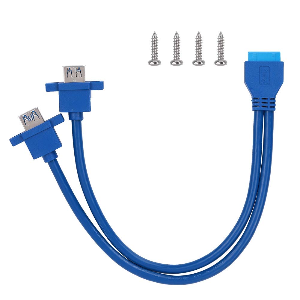 19Pin/20Pin Female Header to Dual USB3.0 A Front Motherboard Panel ...