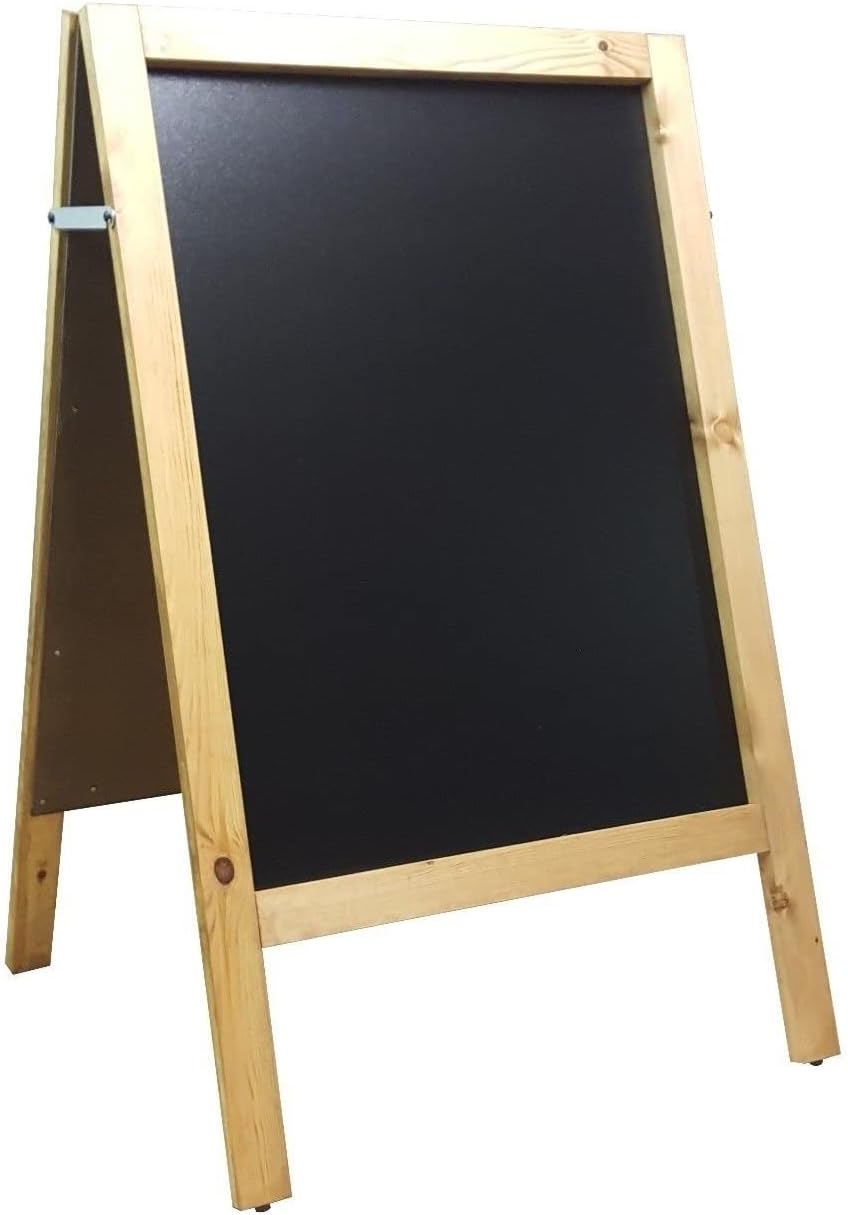 A Board - Chalkboard - Blackboard - Pavement Board - Golden Oak - for ...