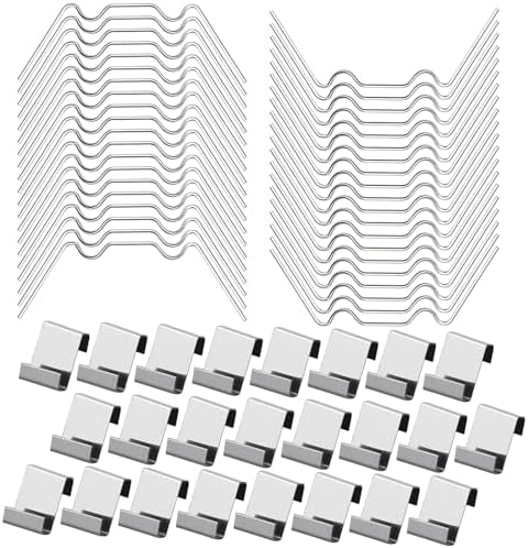 cosoro 50pcs Greenhouse Glass Clips,Polycarbonate Clips for Fitting ...