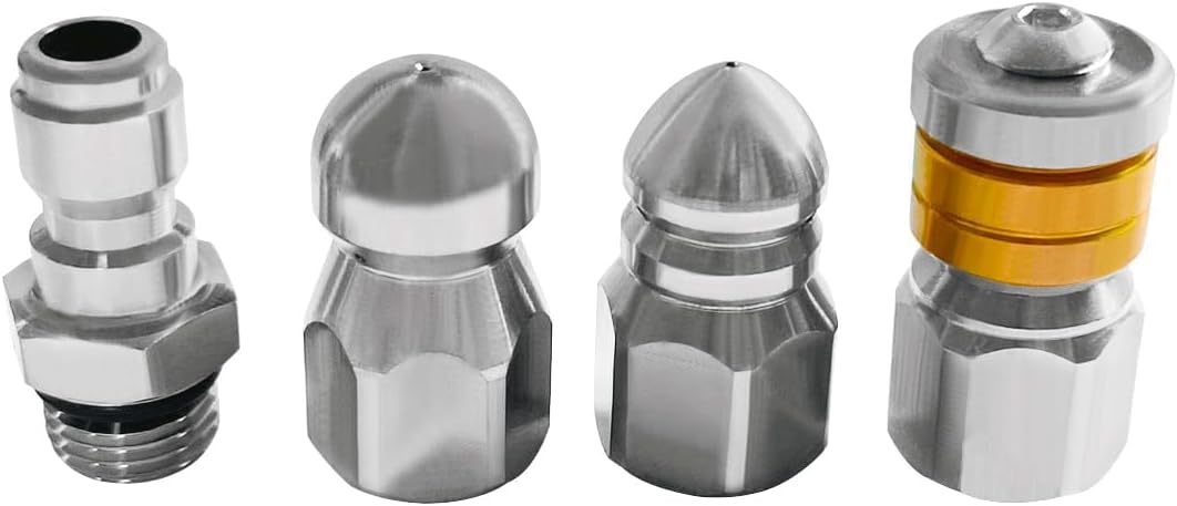 Amazon.com: ANPTGHT Pressure Washer Sewer Jetter Nozzles Kits 5000PSI ...