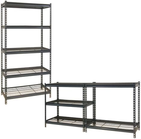 Modular Steel Shelving Unit - 5 Shelf 36"W x 18"D x 72"H - Tool Storage ...
