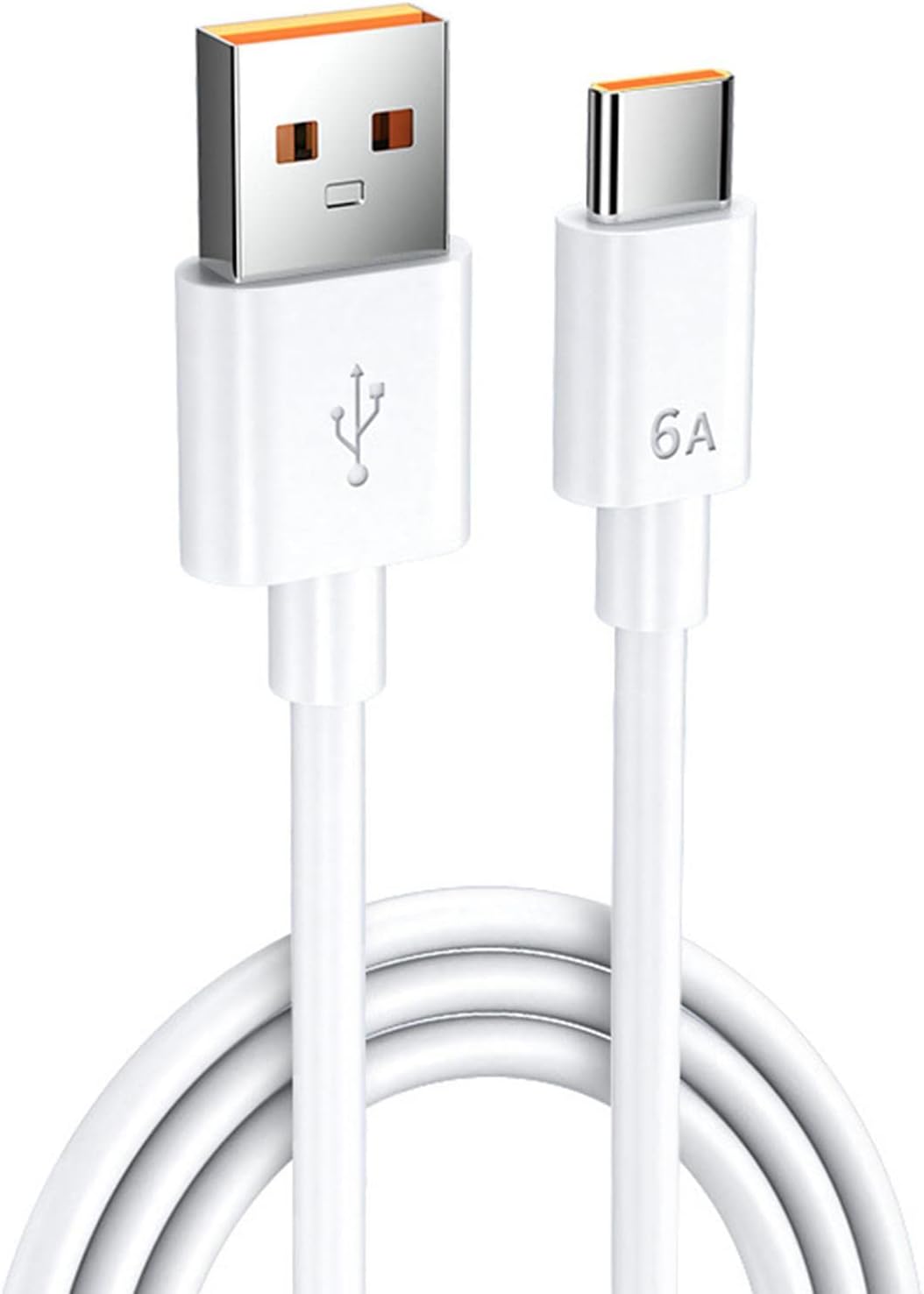 Cabo USB tipo C 6A – 6A 66W de carregamento rápido USB C cabo de dados ...