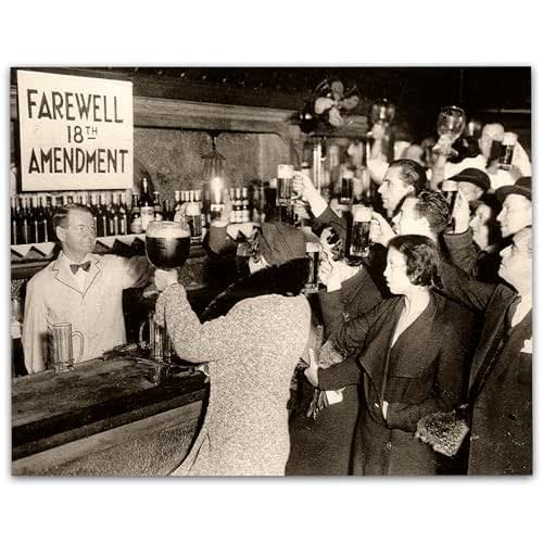 Amazon.com: Farewell 18th Amendment End of Prohibition - 18x24 Unframed ...
