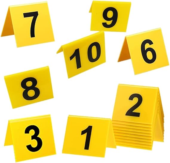 Crime Scene Markers Kit, Evidence Number,10 ID Evidence Markers Tents ...