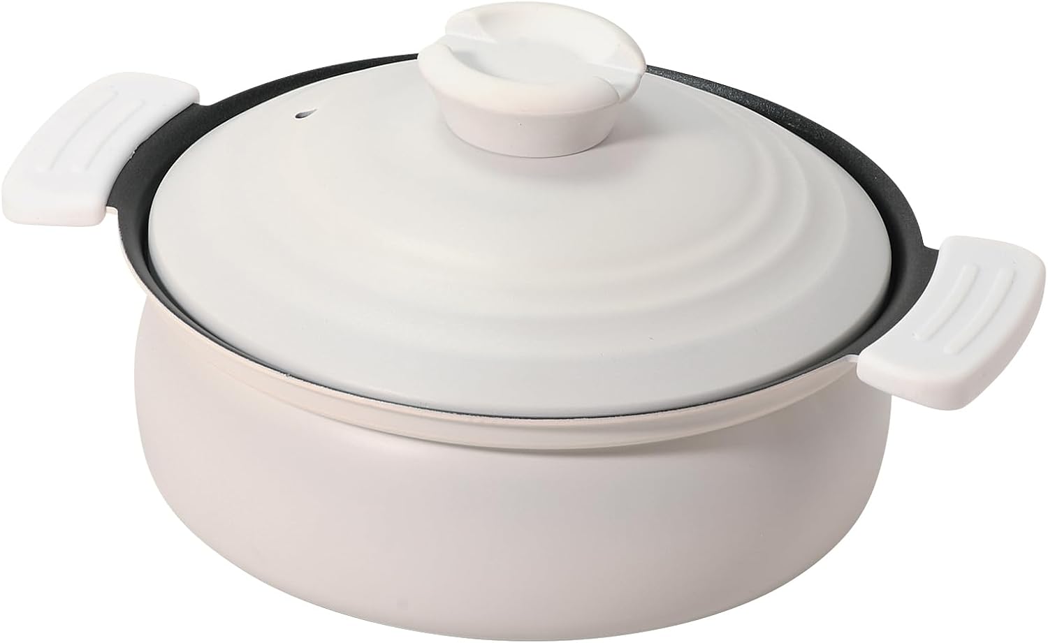 Amazon｜パール金属 軽量 土鍋風卓上鍋 18cm IH対応 ふっ素加工 ホワイト HC-459｜土鍋 オンライン通販