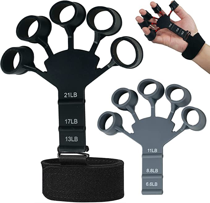 Buy Hand Grip Strengthener Extensor Exerciser Grip Finger Trainer for ...