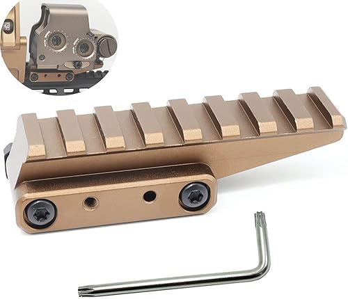 Picatinny Optics Riser Mount Red Dot Riser Mount 8 Slot Picatinny Rail ...