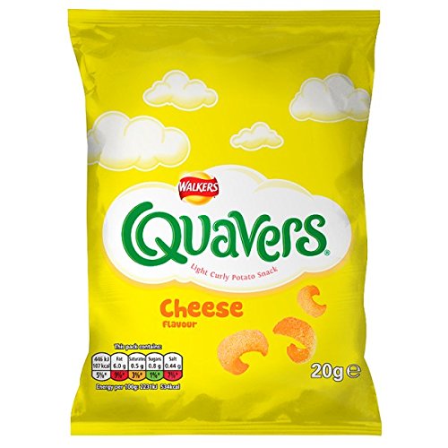 ( 32 Pack ) Walkers Quavers Light Curly Potato Snack Cheese Flavour 20g ...