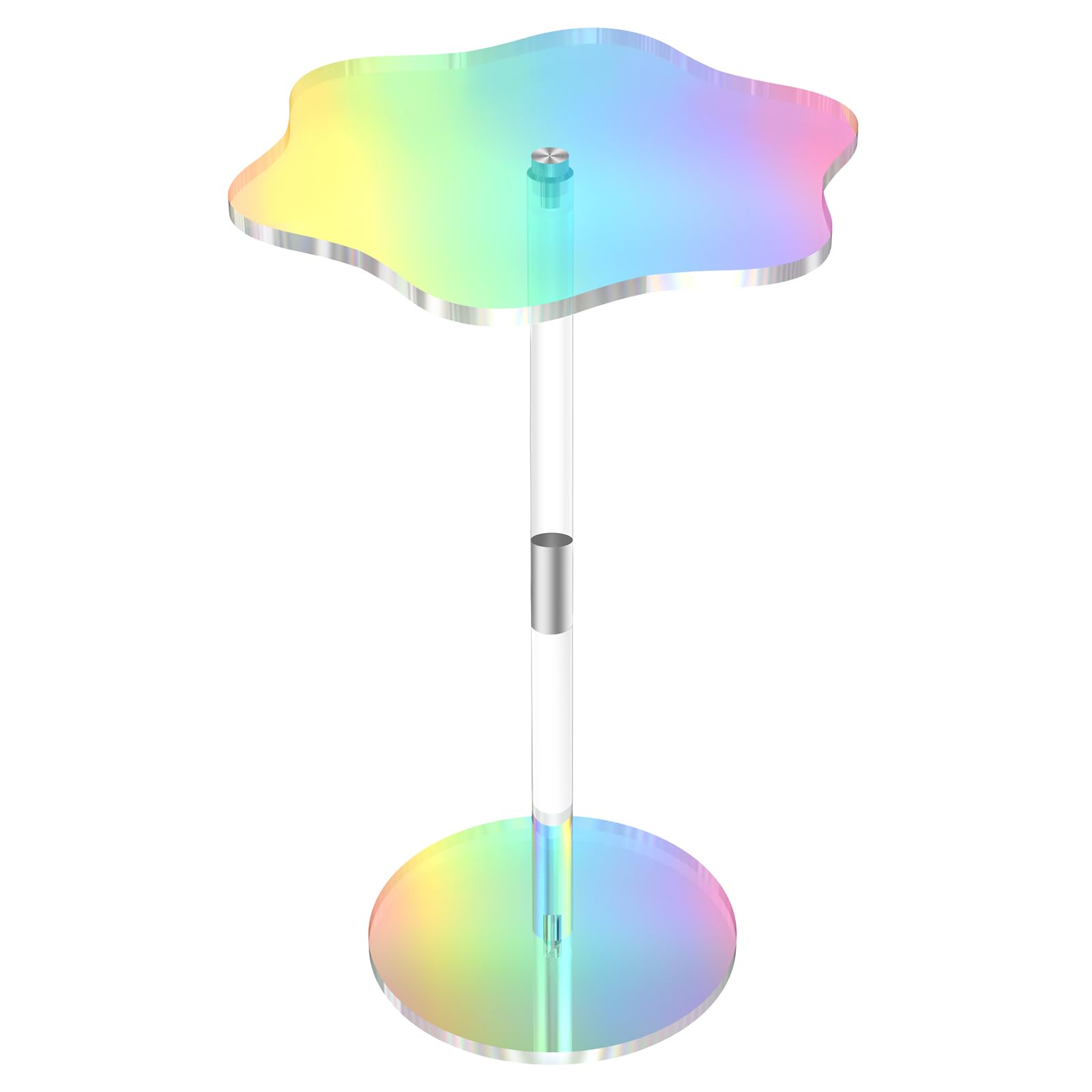 Amazon.com: Clear Side Table Rainbow Small Acrylic End Tables 13.8 * 11 ...