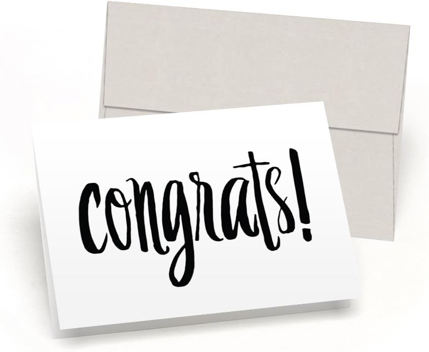Amazon.com: Set of Congratulations Cards - Congratulations! Set of 8 ...