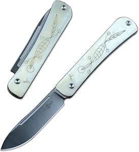 Amazon.com: Twosun TS197 Gentleman EDC Pocket Knife M390 Blade Slip Joint Ti Bone Handle : Tools ...