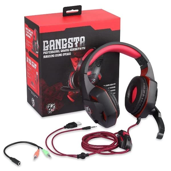 TECH- Assemblers Professional Wired Gaming Headset with 40mm Driver for ...