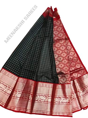 Buy MEENAKSHI SAREES- TRADITIONAL DESIGN KUPADAM PATTU WITH KADI BORDER ...