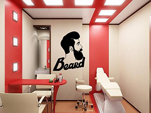 Amazon.com: Wall Window Decal Sticker Barber Shop Man Salon Haircut ...