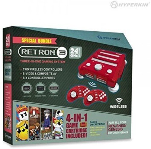 Amazon.com: SNES/ Genesis/ NES RetroN 3 Gaming Console 2.4 GHz Edition ...