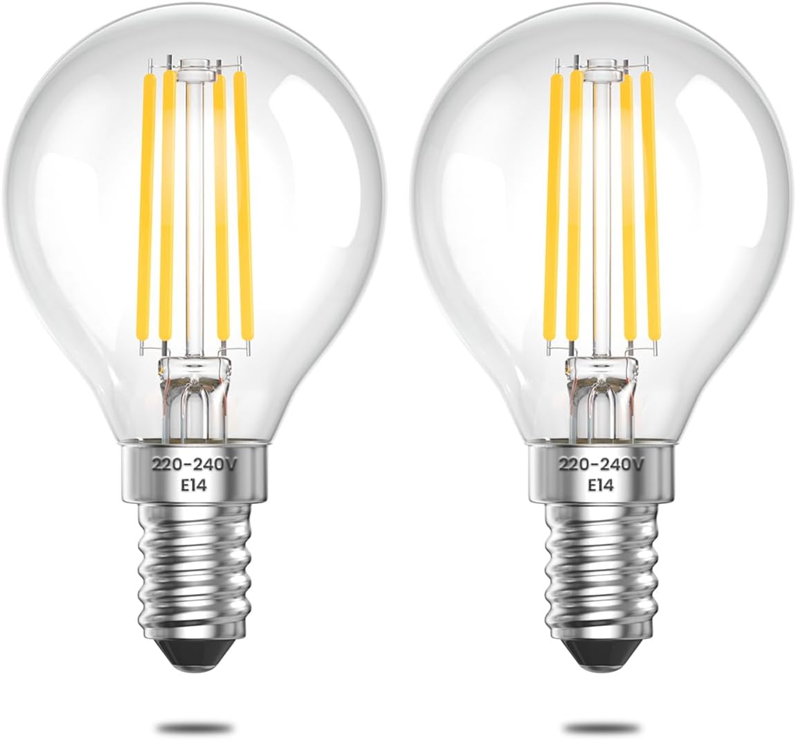 BrightArk 4W E14 LED Filament Golf Ball Bulb,40W Small Edison Screw ...
