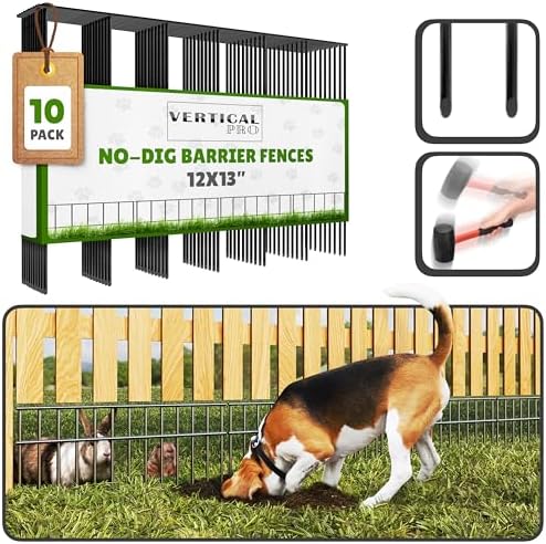 Amazon.com : 10 Pack No Dig Animal Barrier Fence 12"x13" - Underground ...
