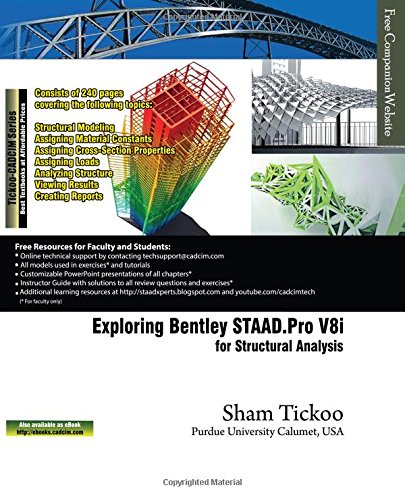 Exploring Bentley STAAD.Pro V8i: Amazon.co.uk: Purdue Univ., Prof. Sham ...
