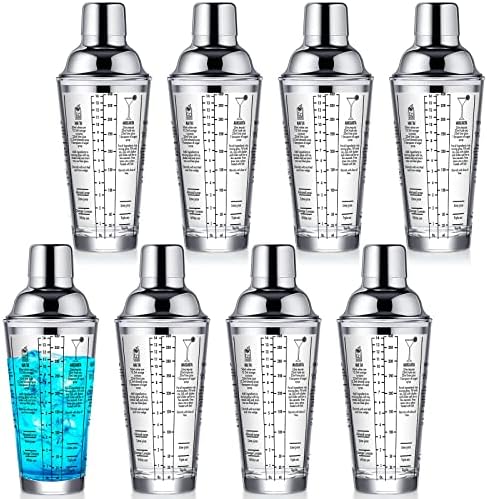 Amazon.com: Lallisa 12 Pcs Plastic Cocktail Shaker Drink Mixer with ...