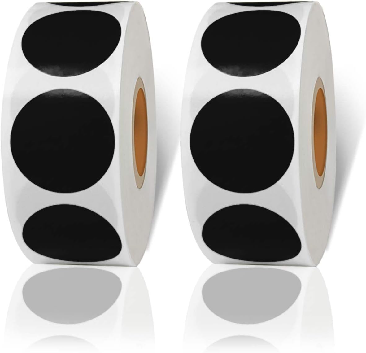 Amazon.com : Black Round Labels/Stickers - 1.5 Inch Round Labels 500 ...