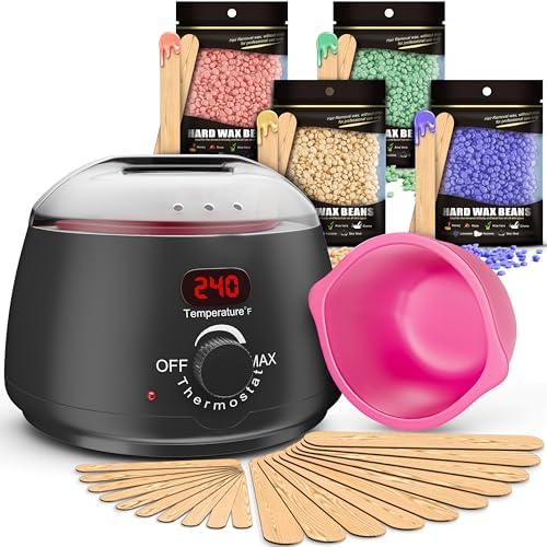 Amazon.com : TIKESI Waxing Kit - Wax Warmer for Hair Removal, Hard Wax ...