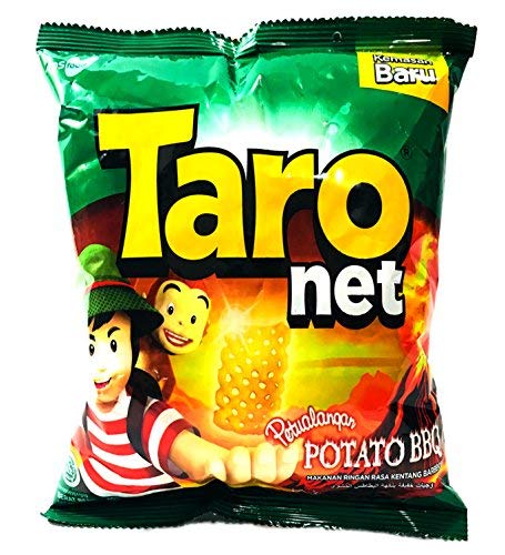 Amazon.com : Taro Net Indonesian Classic Snacks, Potato BBQ Flavor, 1 ...