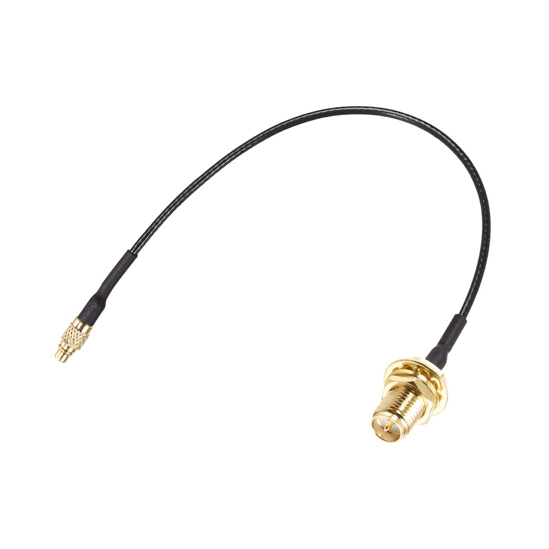 uxcell MMCX Male to RP-SMA Female Bulkhead,Pigtail Antenna Coaxial RF1 ...