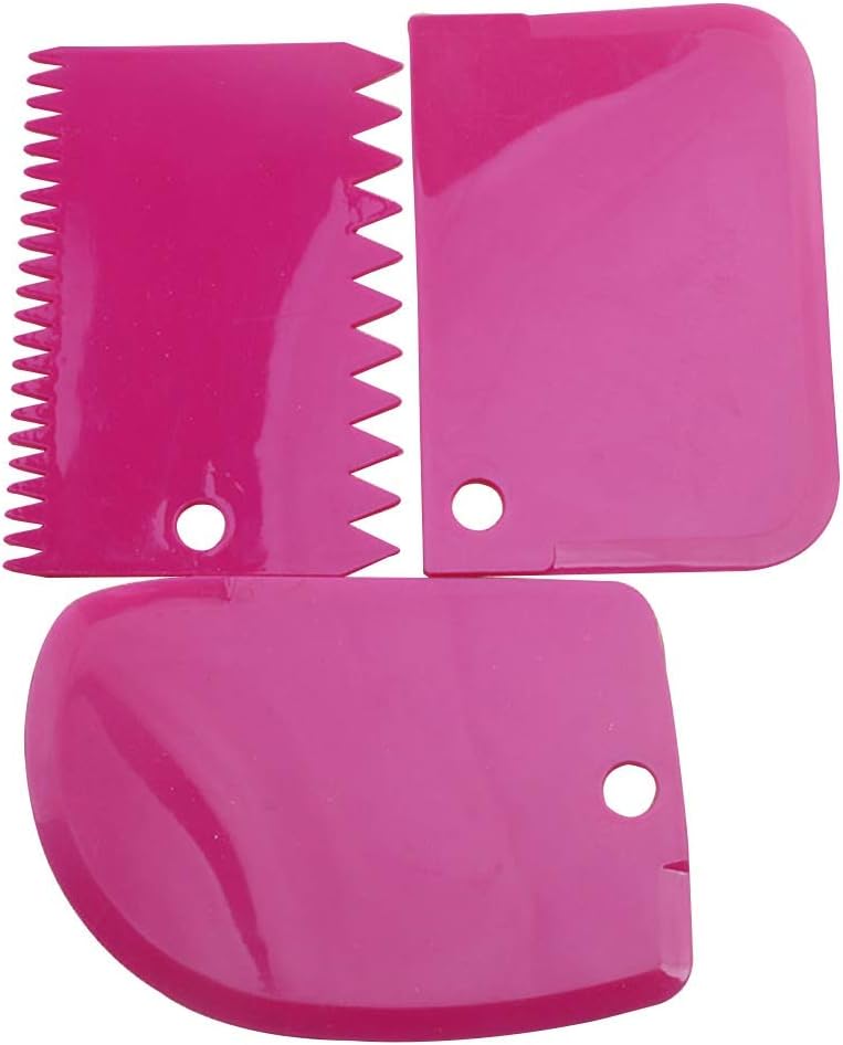Amazon.com: 3pcs Dough Bowl Scrapers 2 Sided Comb Kitchen Gadgets ...