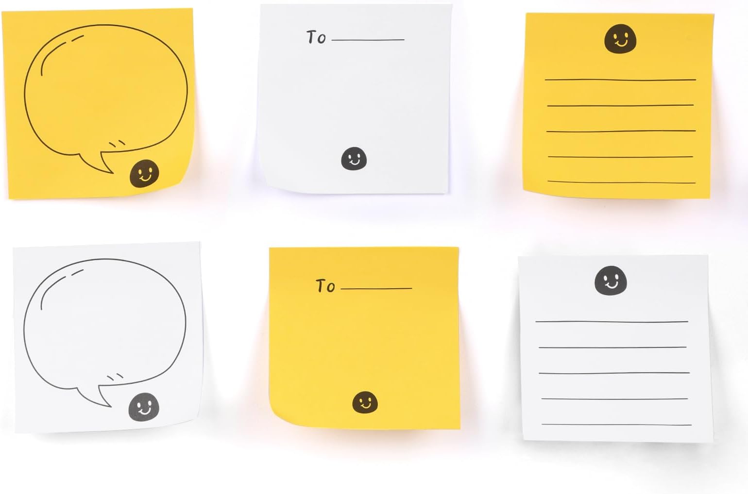 Amazon.com : ERCENTURY Sticky Notes in 4 Different Dialogue Shapes (30 ...