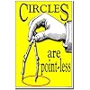 Amazon.com: Circles Are Pointless - Classroom Math Poster: Prints: Home ...
