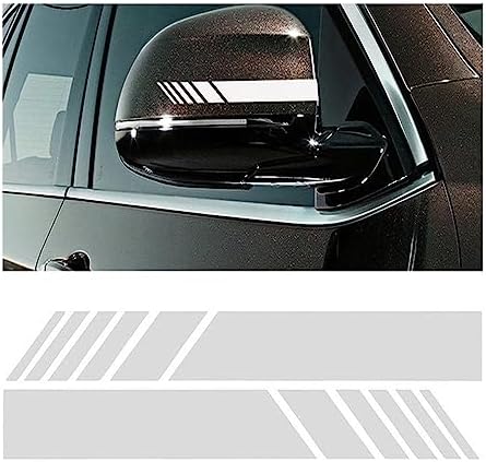 CGEAMDY Pair of Rear View Mirror Car Sticker Reflective Strips PET ...