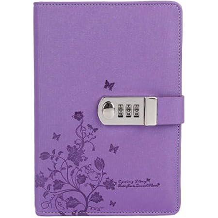 Amazon.com : ARRLSDB Digital Password Lock Diary PU Leather Journal ...
