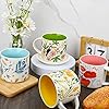 Amazon.com: Yoiemivy Ceramic Coffee Mugs Set of 4, 16 oz Large Spring ...