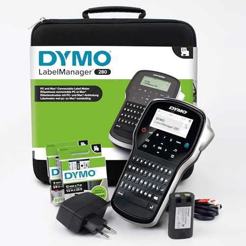DYMO LabelManager 280 Rechargeable Handheld Label Printer Kit QWERTY ...