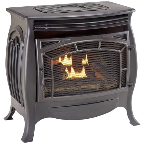 Duluth Forge Dual Fuel Ventless Gas Stove - Model FDSR25, Matte Finish ...