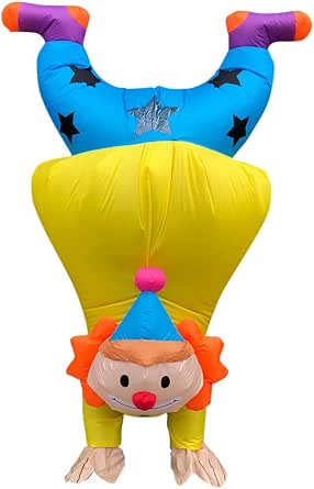 Amazon.com: Clothing Costume Inflatable Clown Costume Handstand Blow up ...