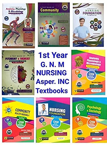 Buy 1ST YEAR GNM TEXTBOOKS PACK OF 4 BOOKS ANATOMY PHYSIOLOGY ...