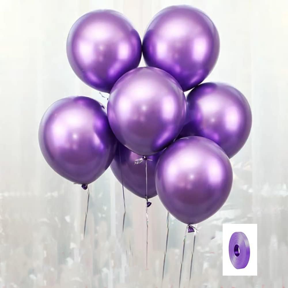 Amazon.com: Party Balloons，Purple balloon birthday party，wedding，50 ...
