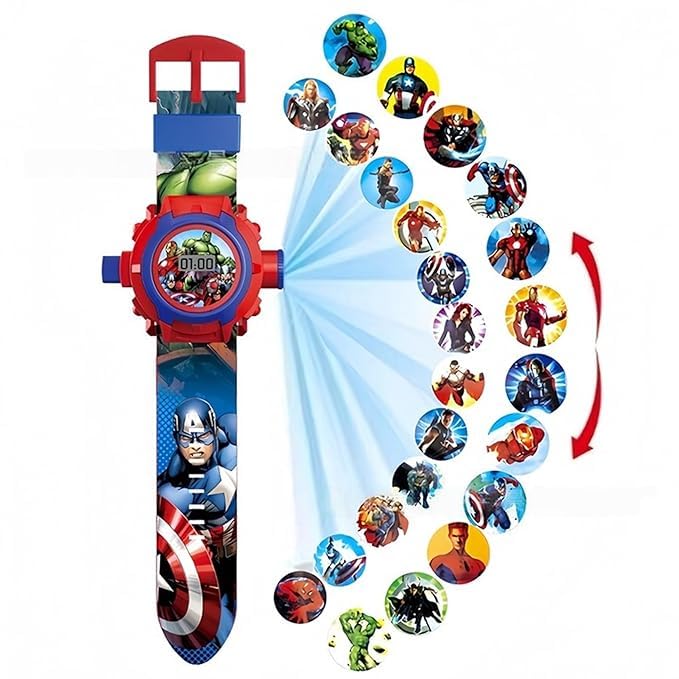 Buy STARGAZE Digital 24 Images Projector Watch for Kids Boys Rubber ...