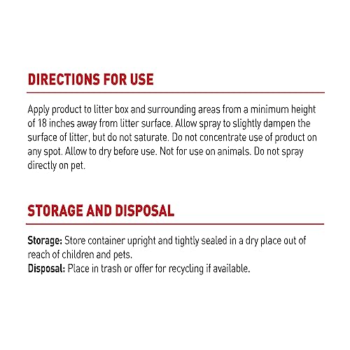 Nature’s Miracle Litter Box Odor Destroyer, 24 Ounces, Eliminates Feces ...