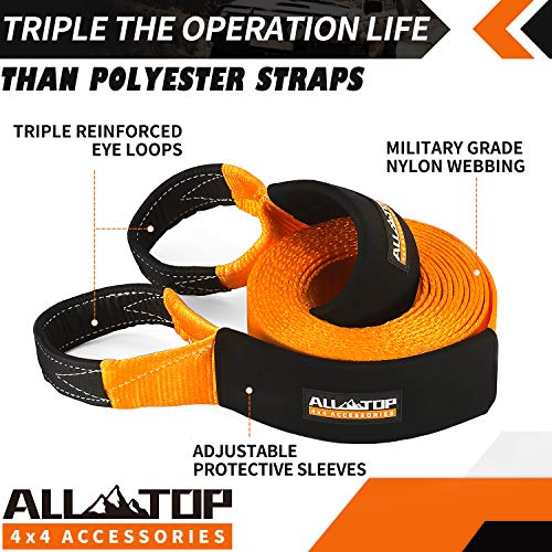Snapklik.com : ALL-TOP Recovery Snatch Strap, 4in X 20ft - 46500Lbs ...